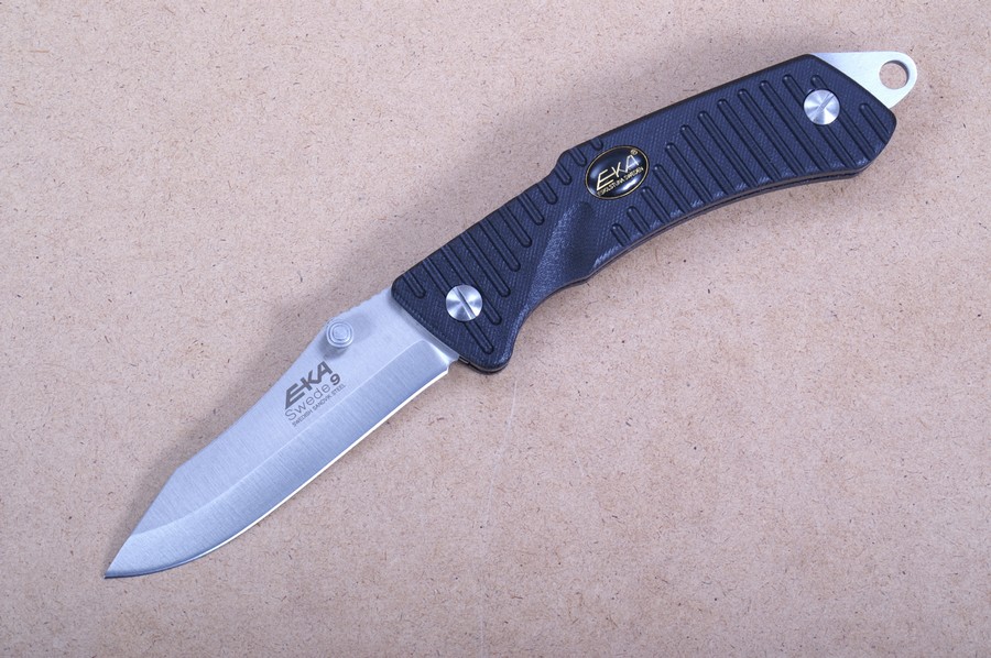 EKA Klappmesser Swede 9 mit Clip inklusive Tool zum schärfen und Feuer ...