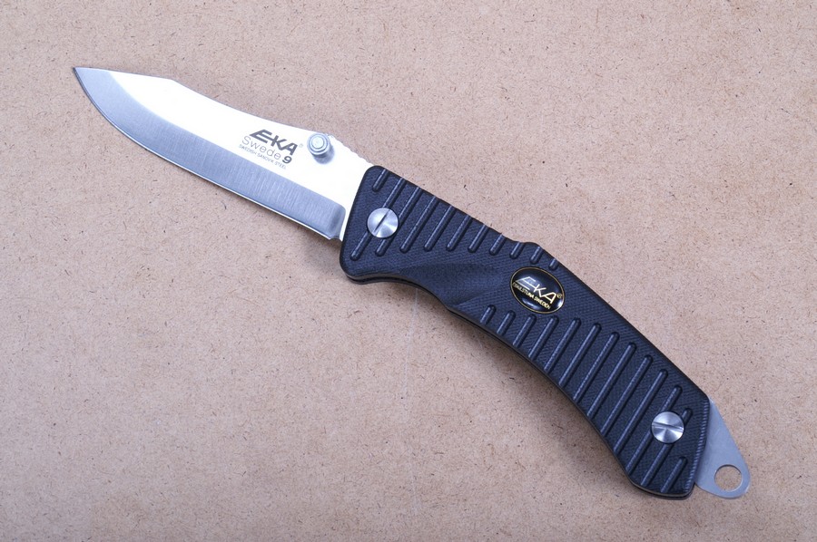 EKA Klappmesser Swede 9 mit Clip inklusive Tool zum schärfen und Feuer ...